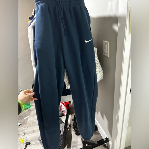 Nike | Pants & Jumpsuits | Nike Deep Blue High Rise Baggy Sweatpants ...